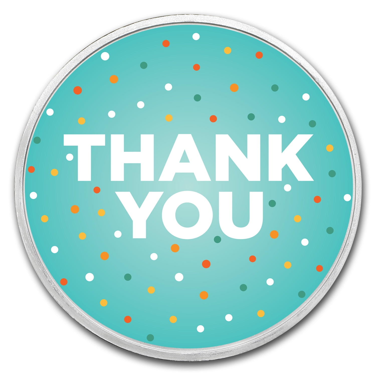 1 oz Silver Colorized Round - APMEX (Thank You - Modern) - Walmart.com