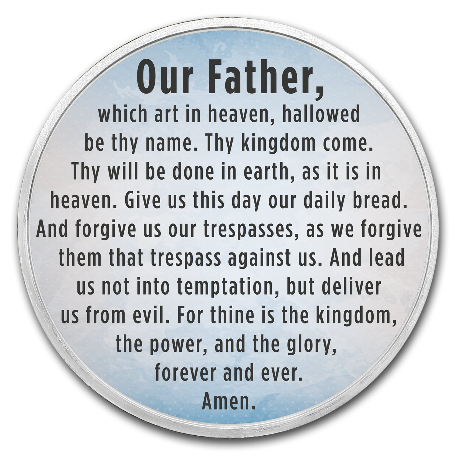 APMEX Exclusive 1 oz Silver Colorized Round - The Lord's Prayer, Sky ...