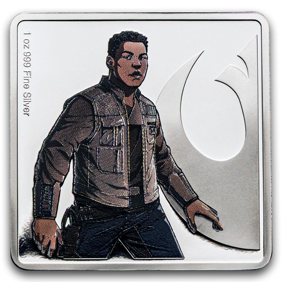 1 oz Silver Medallion - Star Wars Allies: Finn & Poe Dameron - Walmart.com