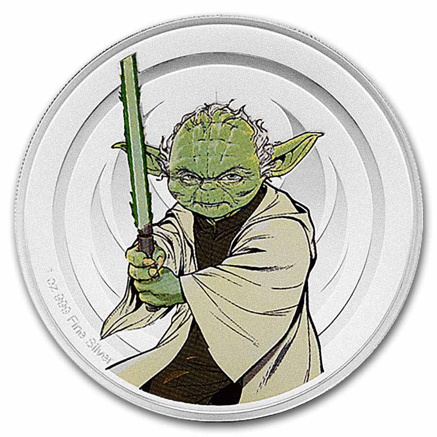 1 oz Silver Medallion - Star Wars: Yoda vs Emperor Palpatine - Walmart.com