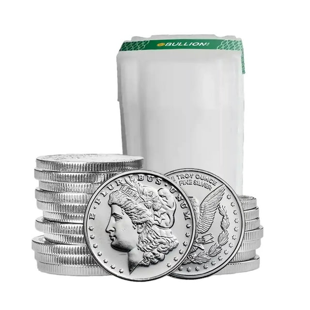 20x 1oz .999 Fine Silver Round - Morgan Dollar Design Inspired by ...