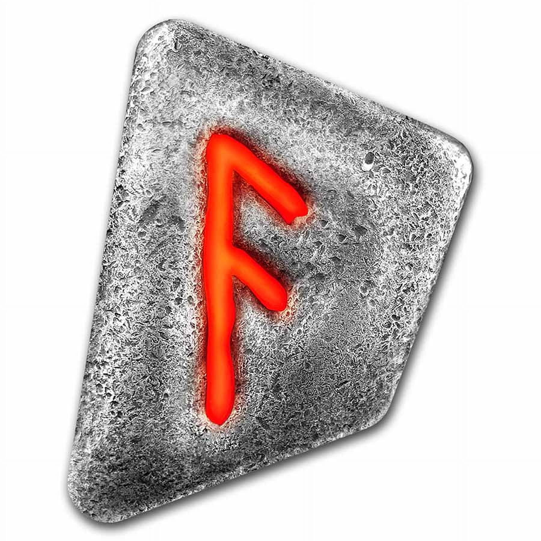 1 oz Silver Piece - Germania Mint Fluorescent Rune: Ansuz - Walmart.com