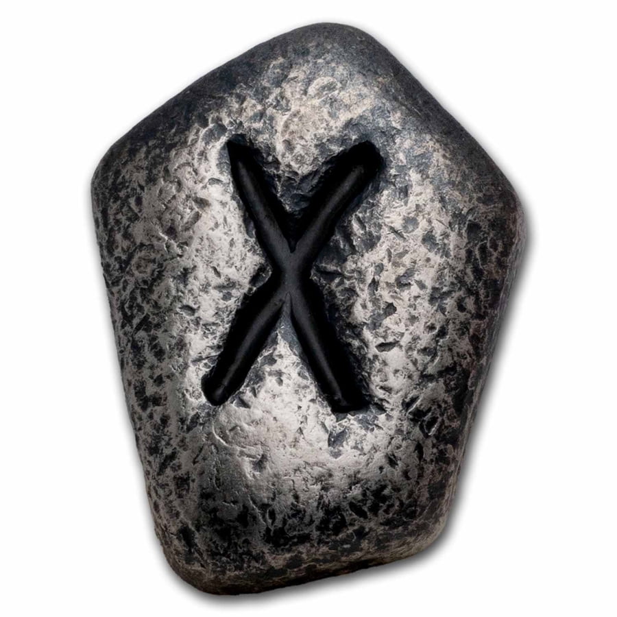 1 oz Silver Piece - Germania Mint Fluorescent Rune: Gebo - Walmart.com