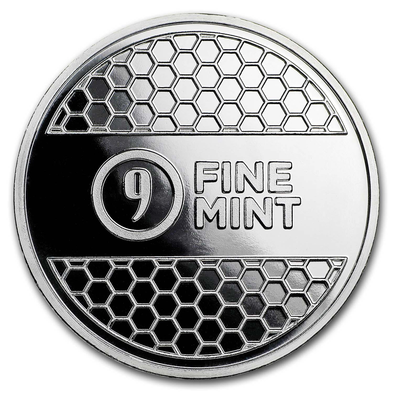 1 oz Silver Round - 9Fine Mint (Beehive) - Walmart.com