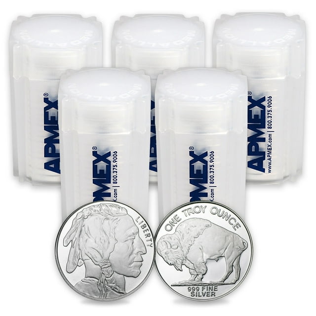 1 oz Silver Round - Buffalo (Lot of 100) - Walmart.com