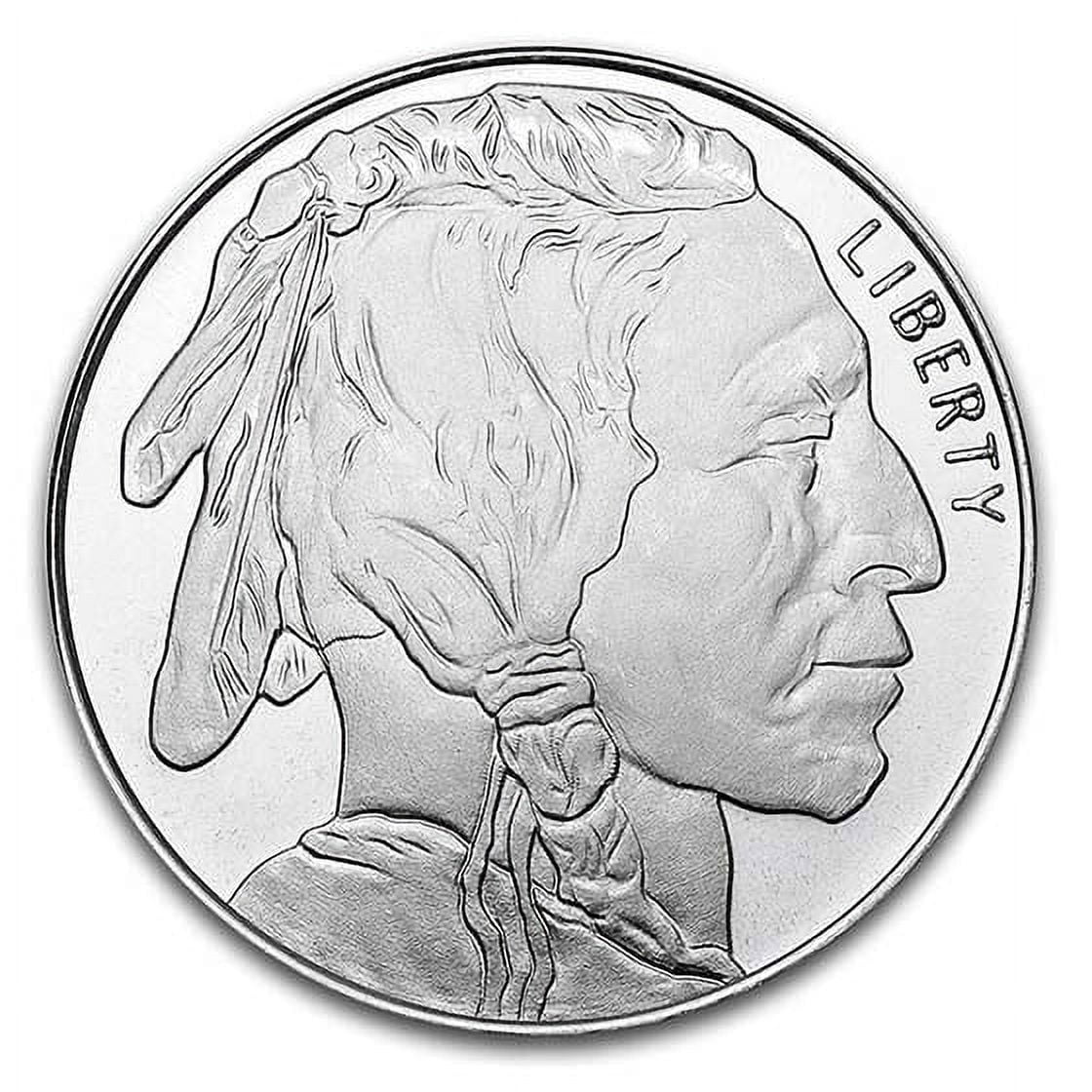 1 Ounce Silver Buffalo Round Bullion Coin by Mint - Walmart.com