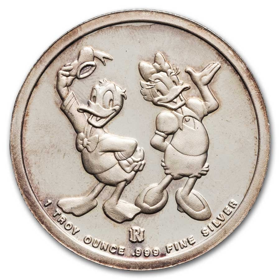 1 oz Silver Round - Disney/Donald & Daisy - Walmart.com
