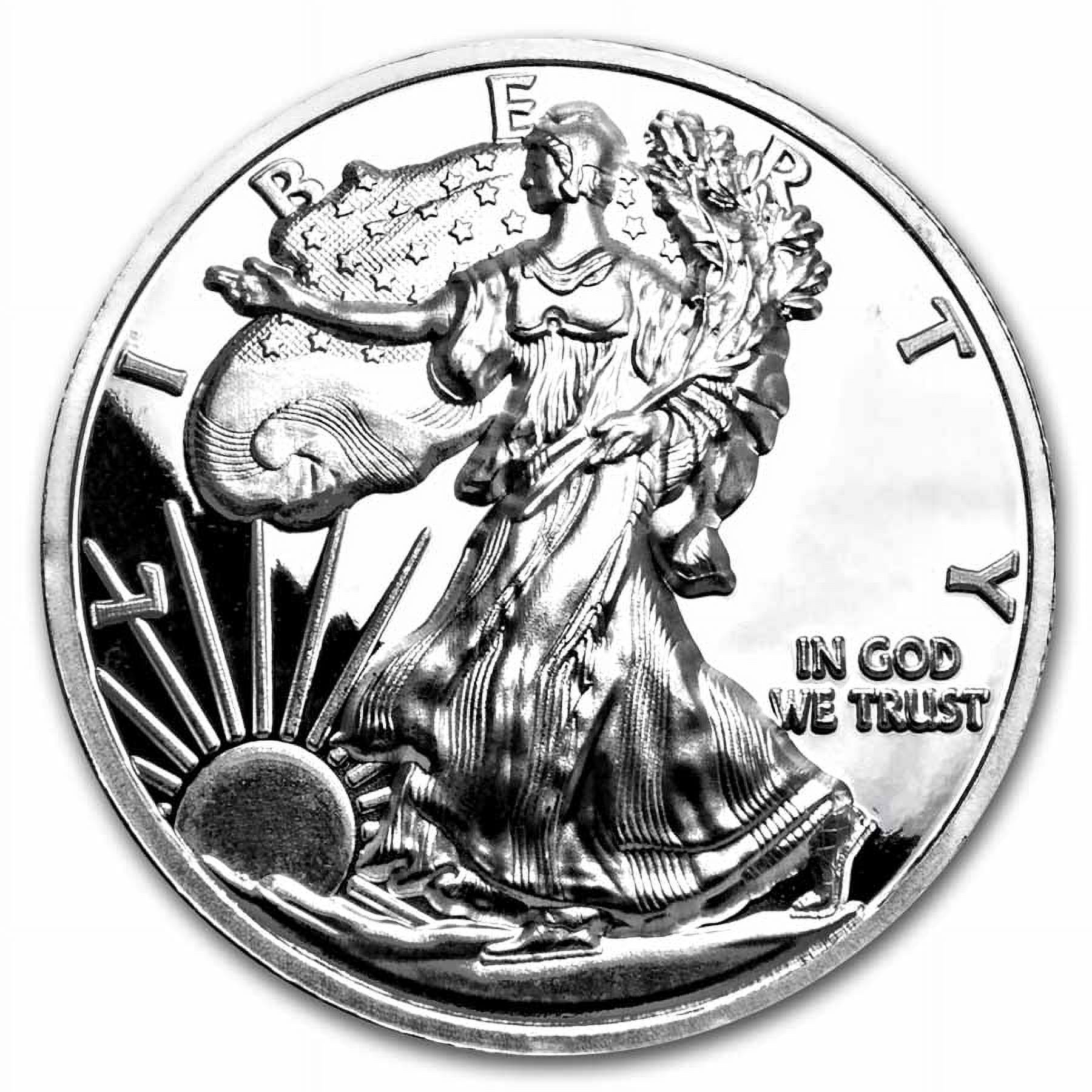 1 oz Silver Round - Domed Ultra High Relief Walking Liberty - Walmart.com