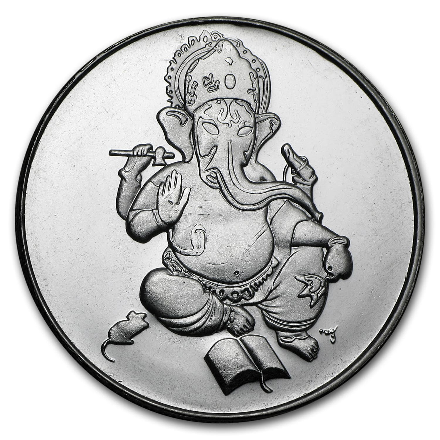 1 oz Fine Silver Bullion Round - Ganesha, Hindu Deity of Success ...