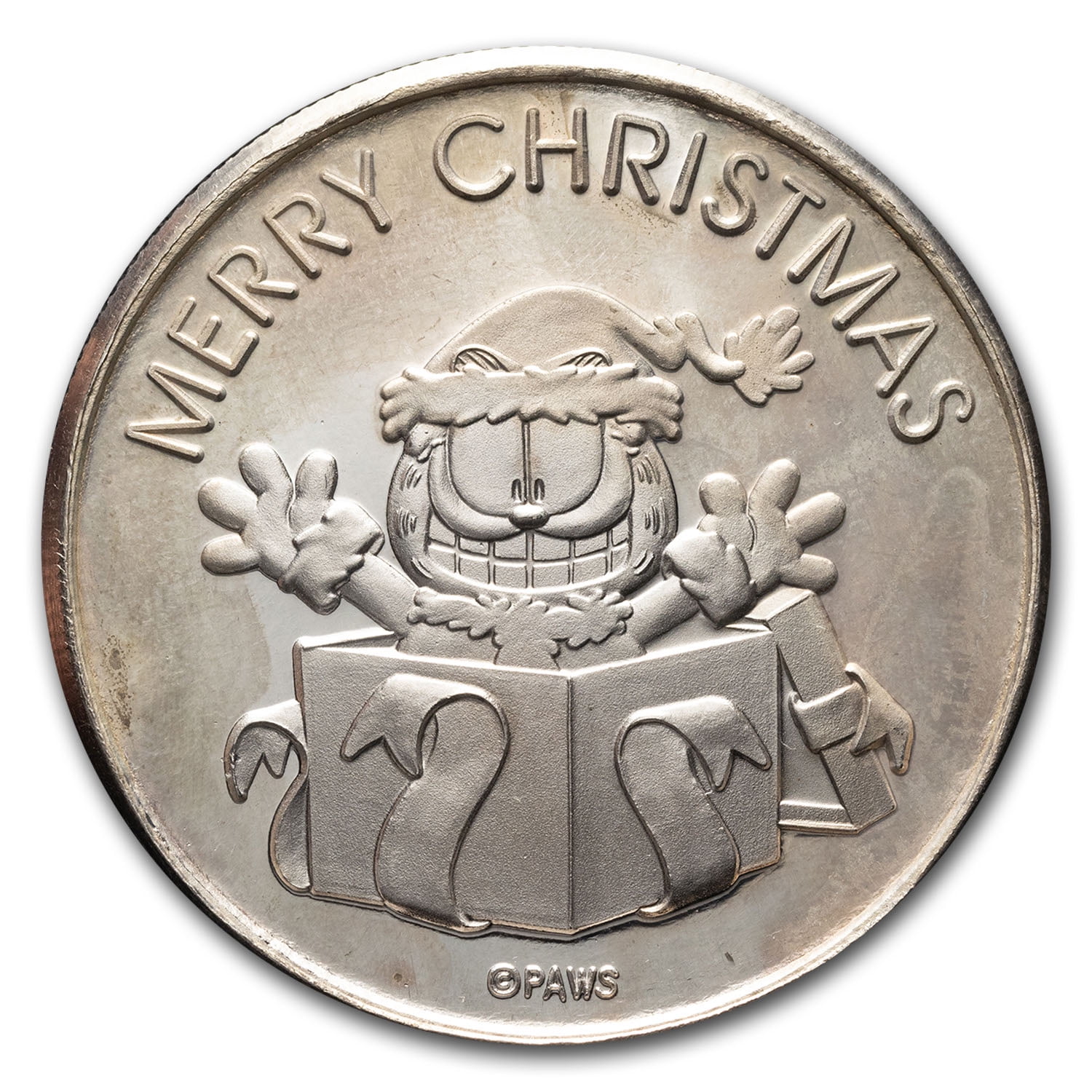 1 oz Silver Round - Garfield (Random Motif, Scruffy) - Walmart.com