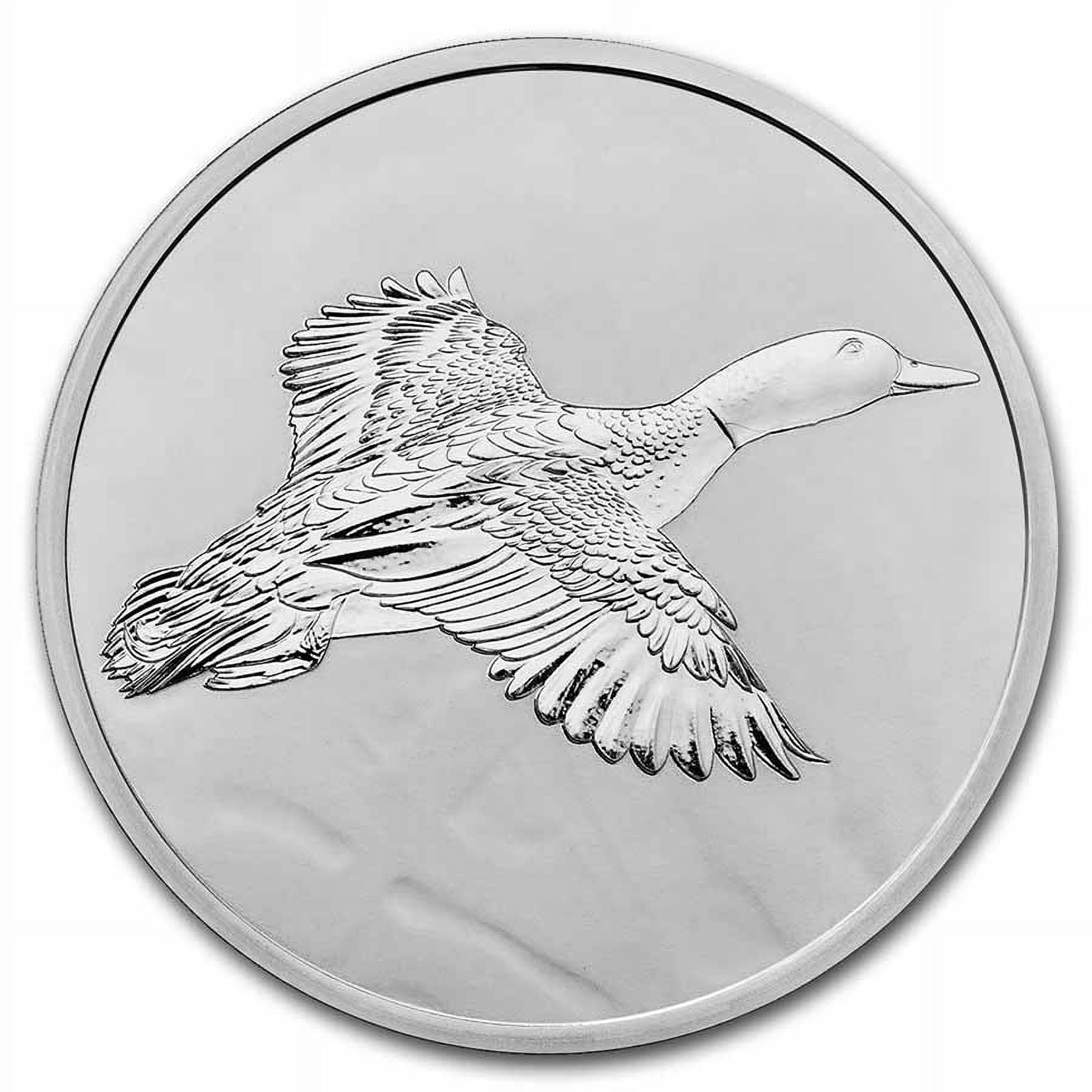 1 oz Silver Round - Gun & Rod (Duck) - Walmart.com