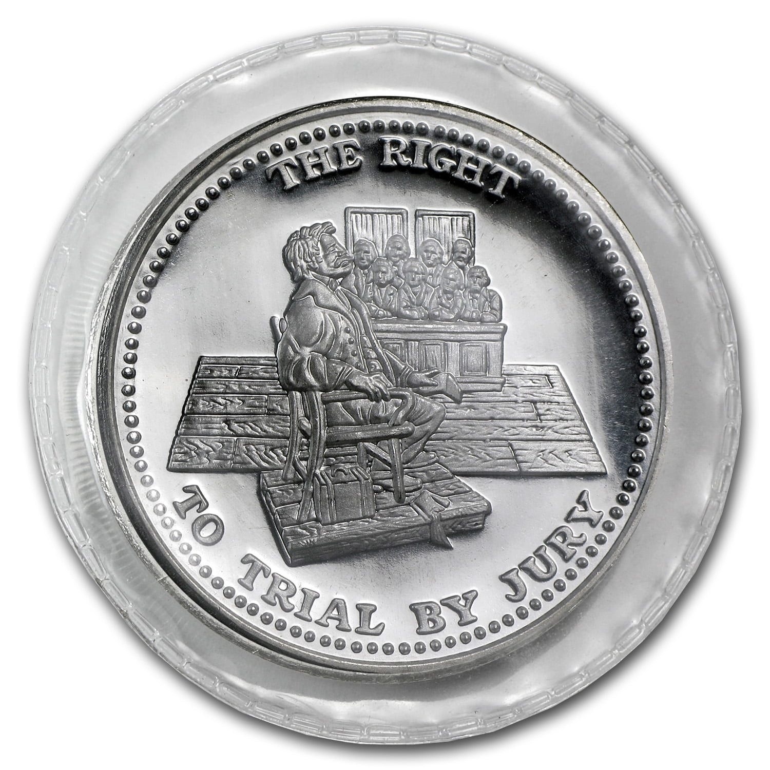 1 oz Silver Round - Johnson Matthey (Sealed, Trial by Jury) - Walmart.com