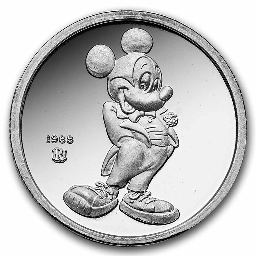 1 oz Silver Round - Mickey Mouse 60 Years International Icon - Walmart.com