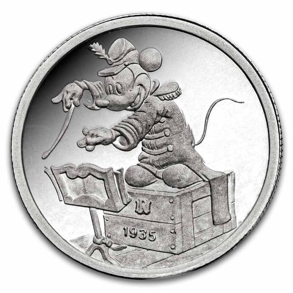 1 oz Silver Round - Mickey Mouse 60 Years Leader of the Band - Walmart.com