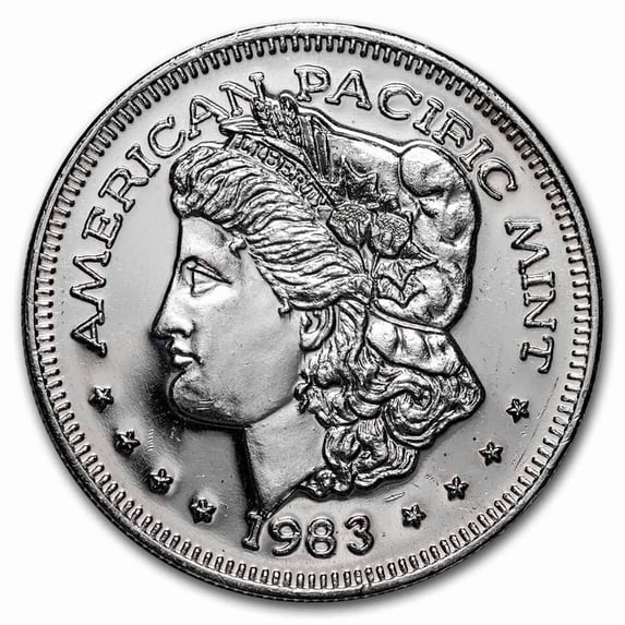 1 oz Silver Round - Morgan Dollar (APM Trade Unit) - Walmart.com