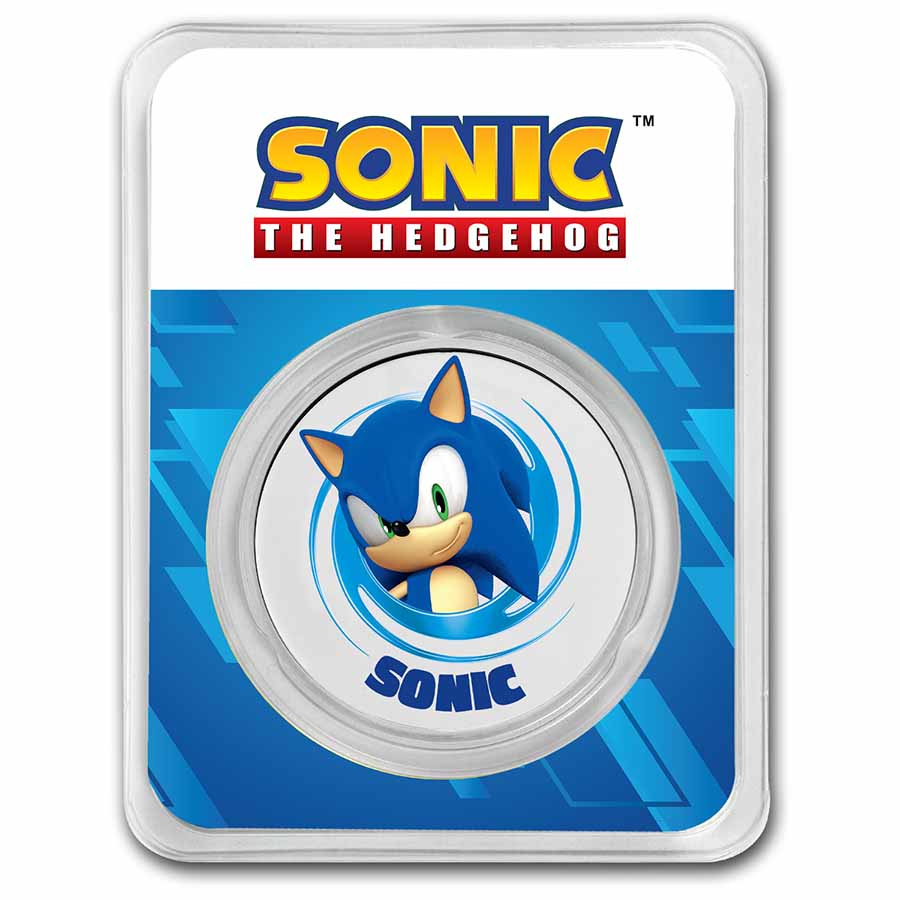 1 oz Silver Round Sonic Colorized (with TEP) - Walmart.com