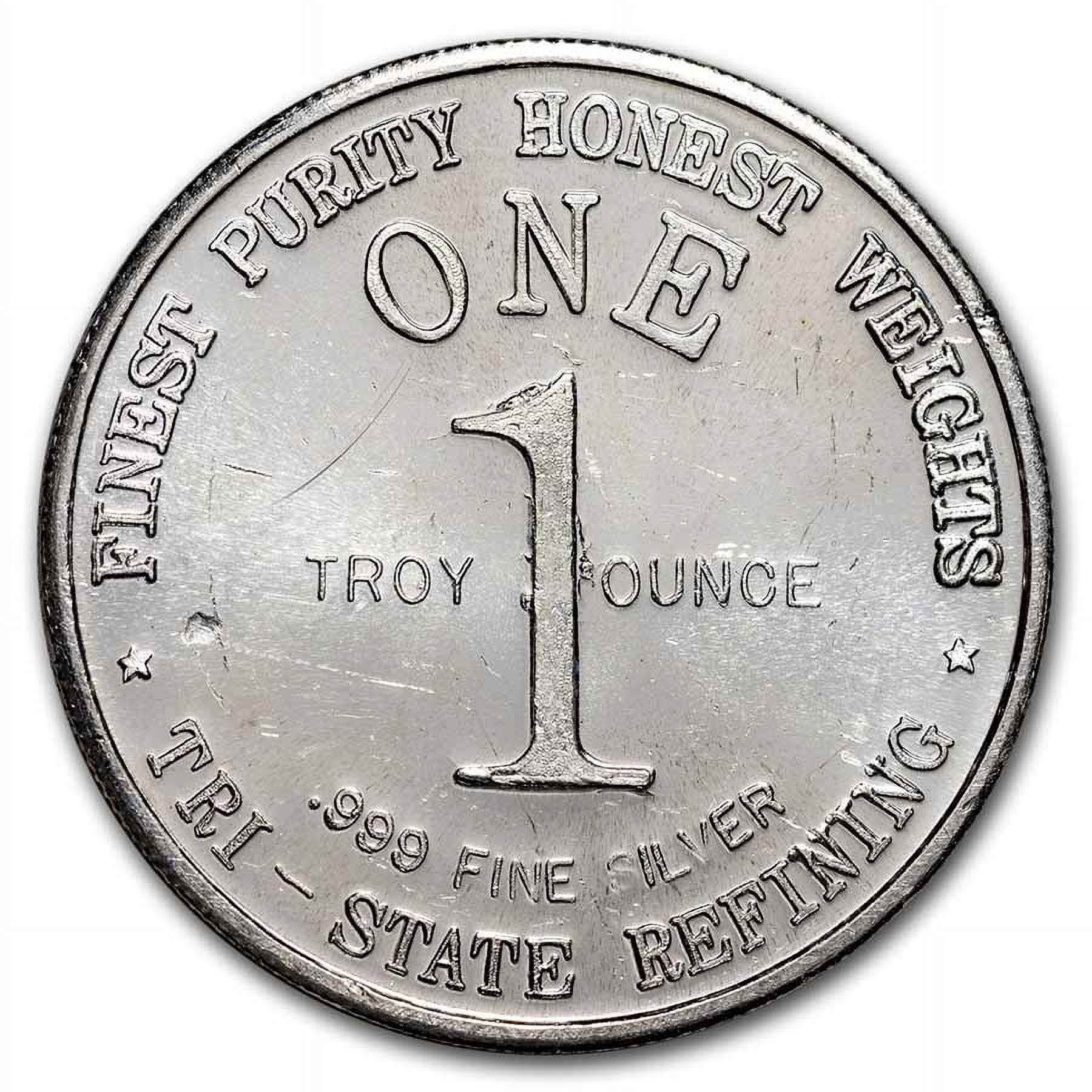 1 Ounce Silver Round - Tri-State Refining - Walmart.com