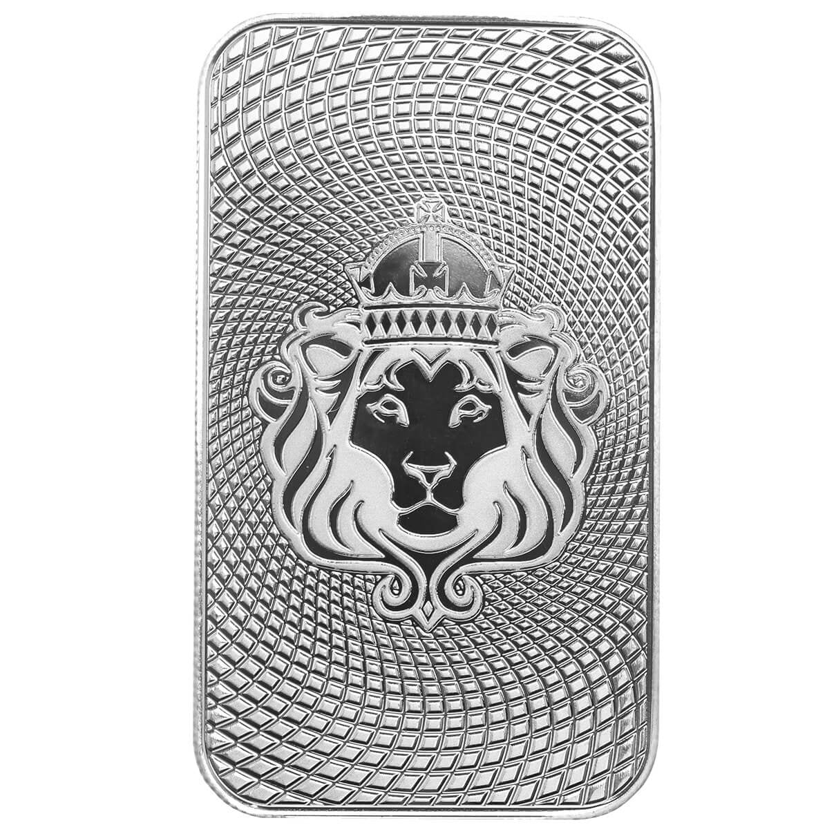 Scottsdale Mint, 1 oz Silver Vortex Bar, .9999 Fine Silver, Lion Design ...