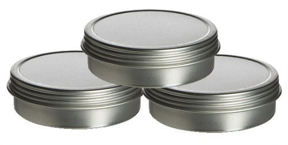 1 oz Tin Screw Top Container with Tight Sealed Screwtop Cover ...