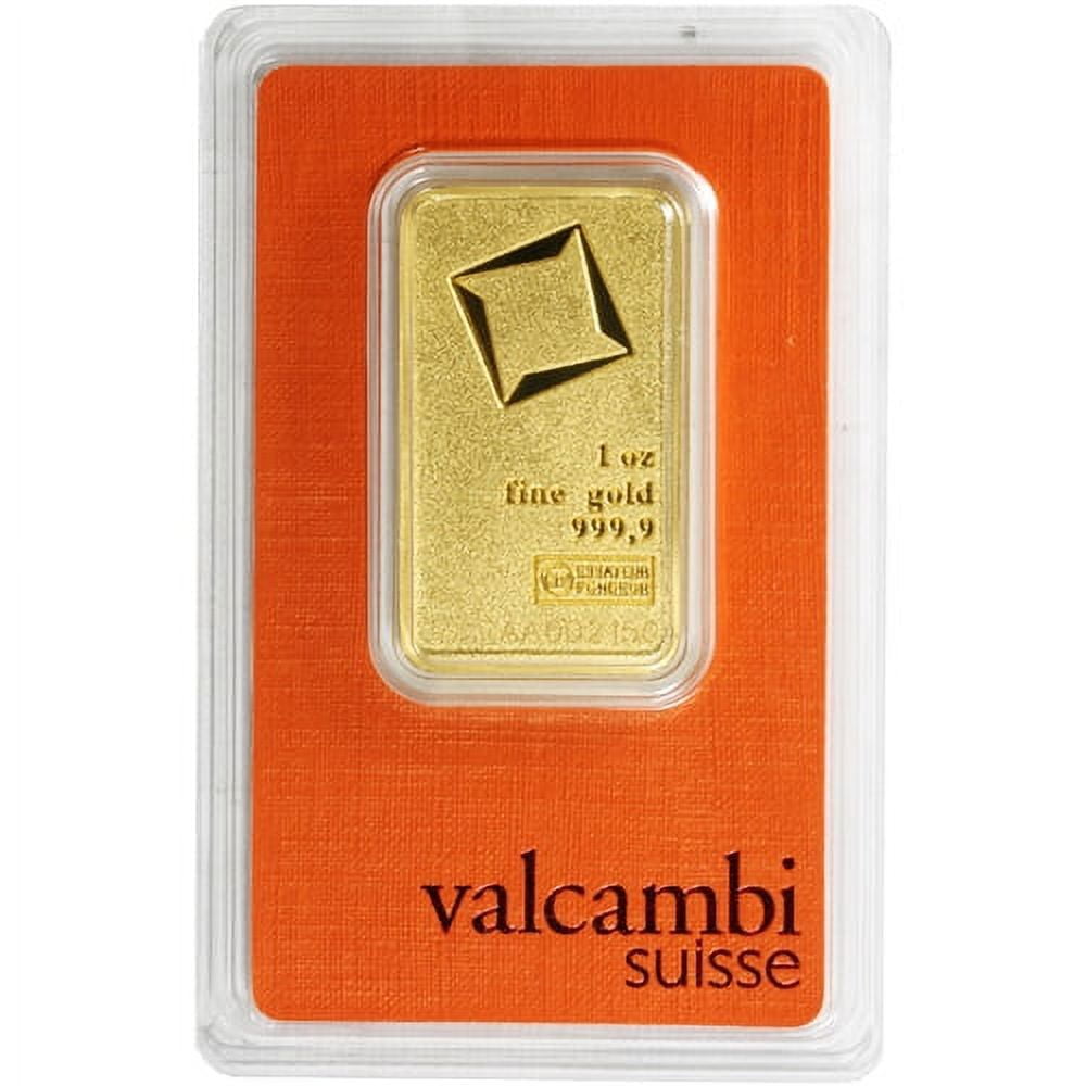 Valcambi 1 Ounce Gold Bullion Bar, Matte Finish, .9999 Fine, Sealed in ...