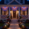 1-pack 3-pack Patriotic Fan Flag Net Light Independence Day Fan Flag ...