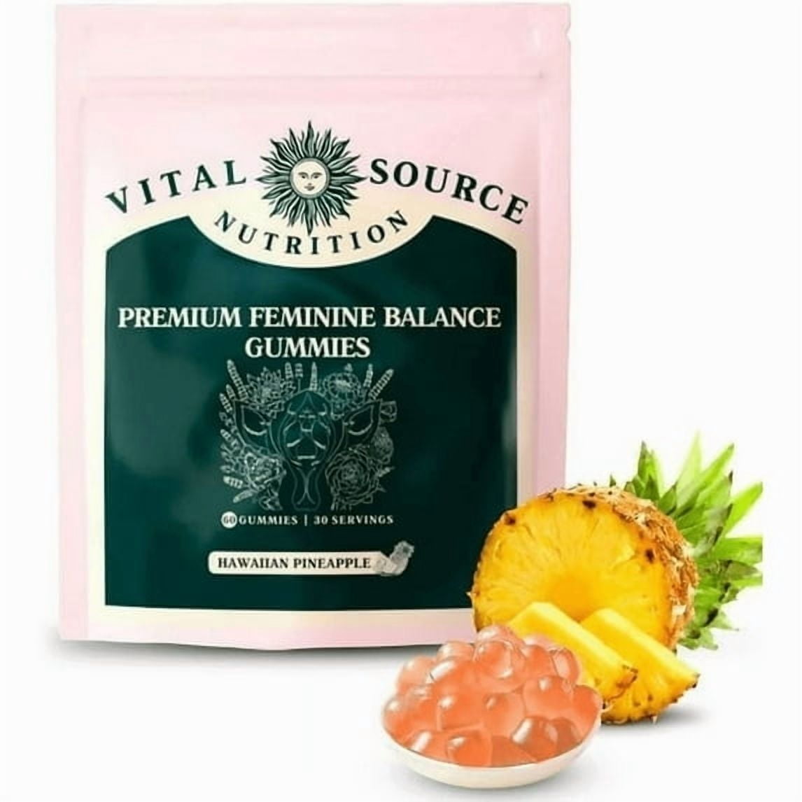 1 pack-60 Feminine Harmony Treats: Pineapple to Preserve PH & Digestive Wellness - Walmart.com