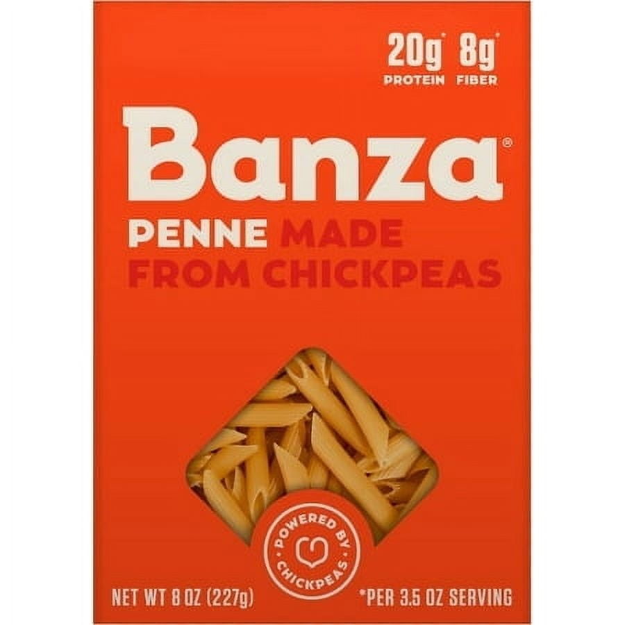 (6 pack) Banza Penne Pasta from Chickpeas - Gluten Free, High Protein ...