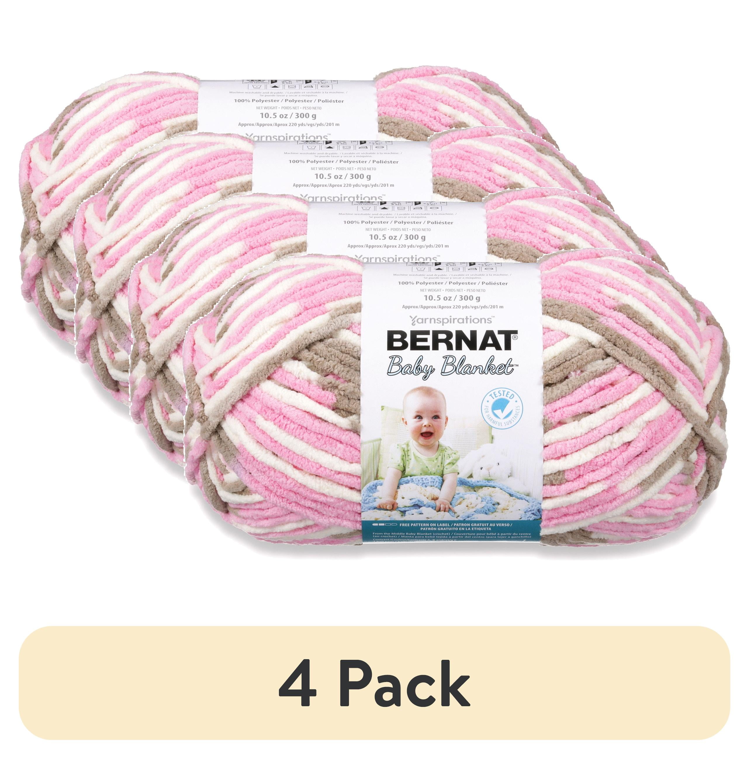 (1 pack) Bernat® Baby Blanket™ #6 Super Bulky Polyester Yarn, Little ...