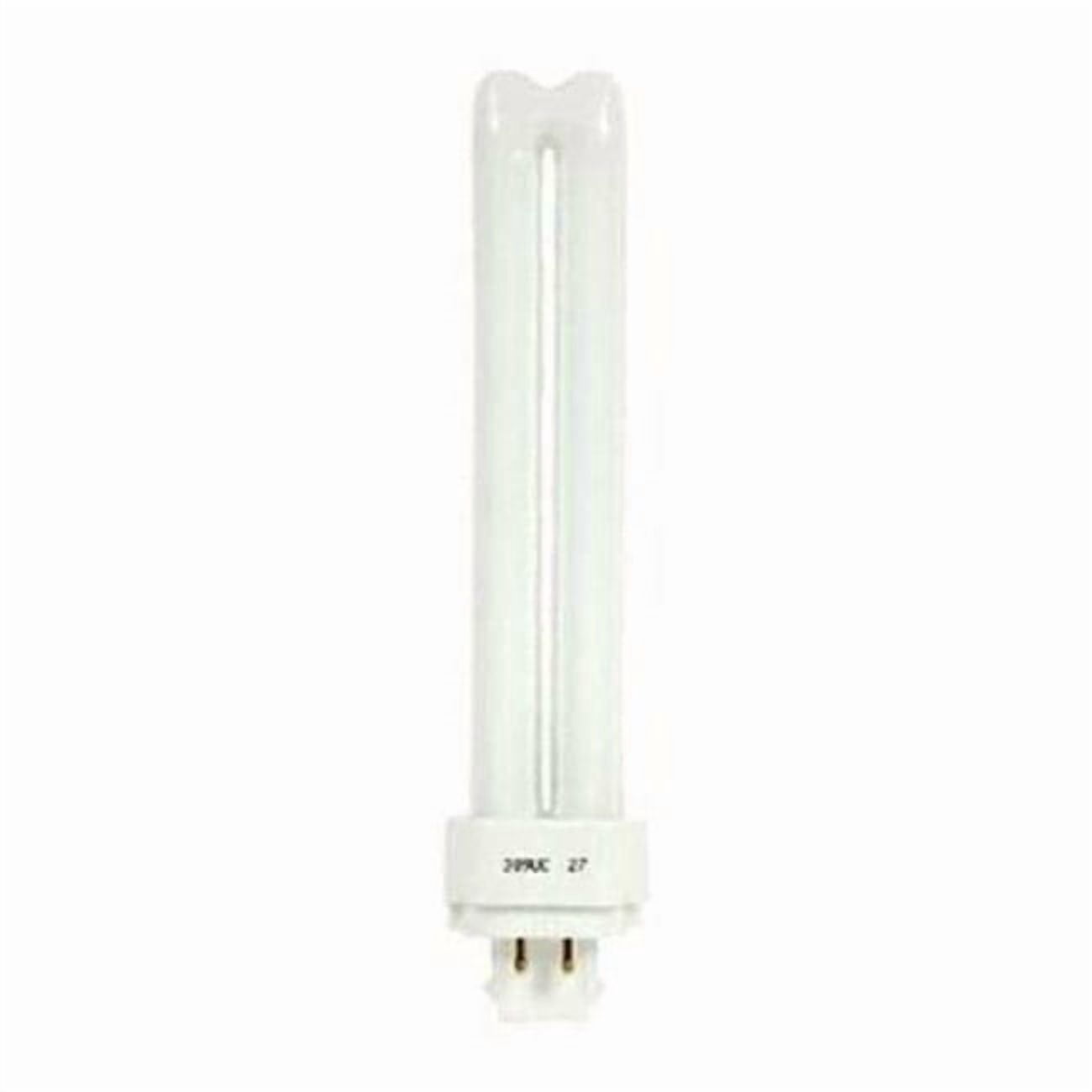 GE 13-Watt Plug-In CFL Bulb, Frosted, 4-Pin Base, 3500K, T4 Shape ...