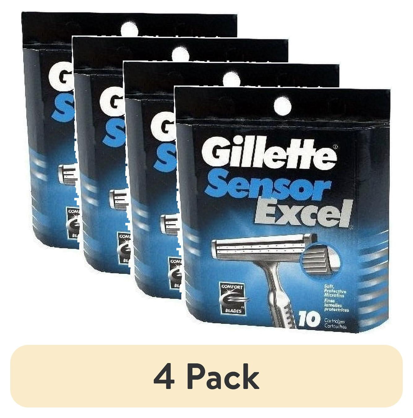 (1 pack) Gillette Sensor Excel Men s Razor Blade Refills 10 Count - Walmart.com