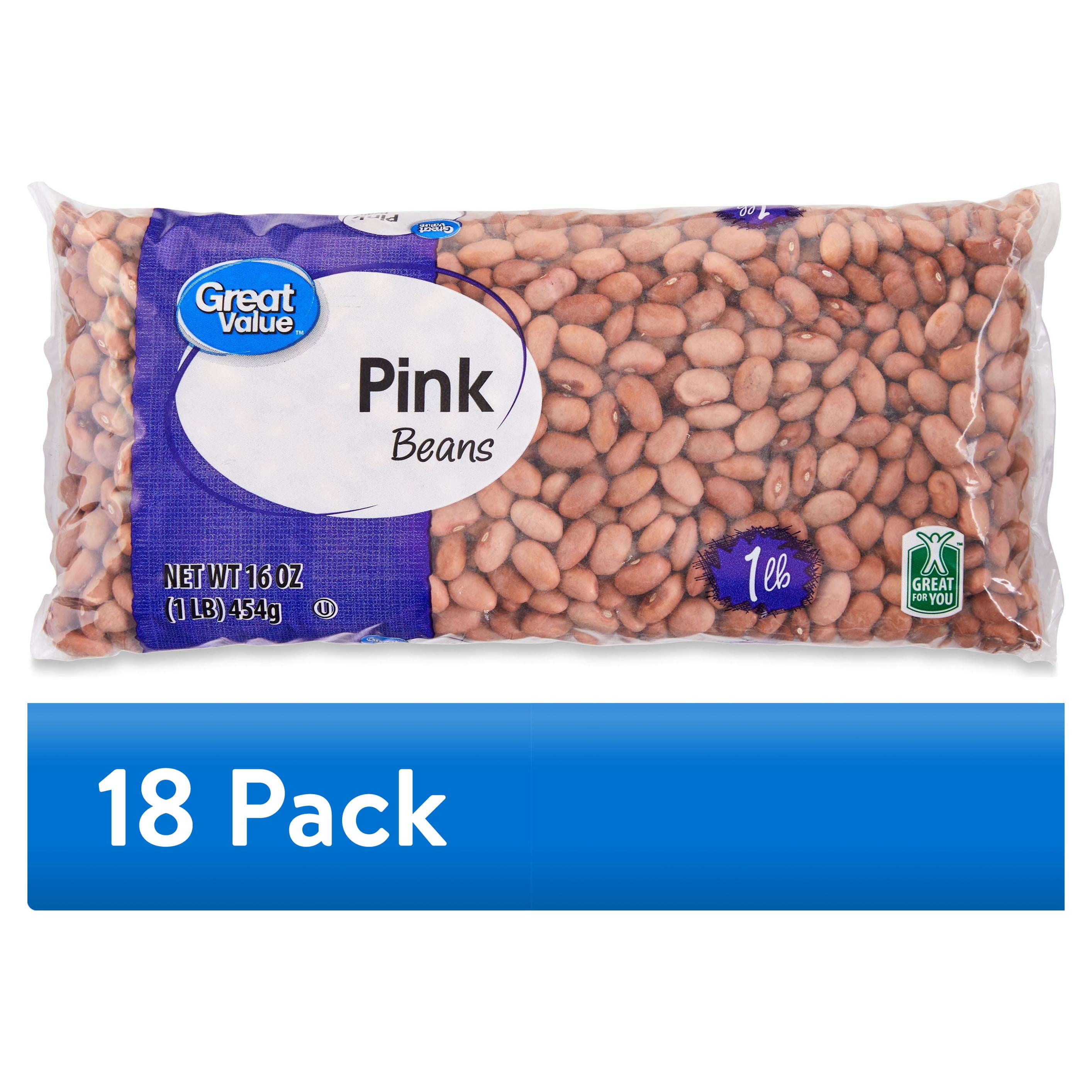 (18 pack) Great Value Pink Beans, 1 lb - Walmart.com