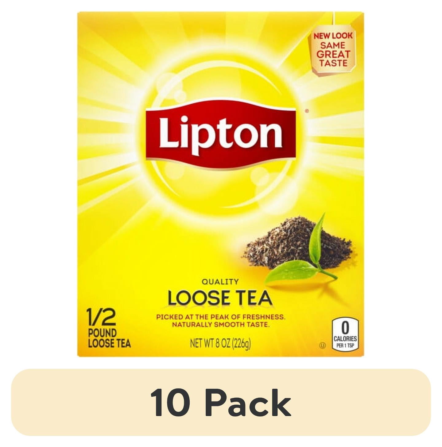 (10 pack) Lipton Loose Leaf Black Tea, Caffeinated, 8 Oz - Walmart.com