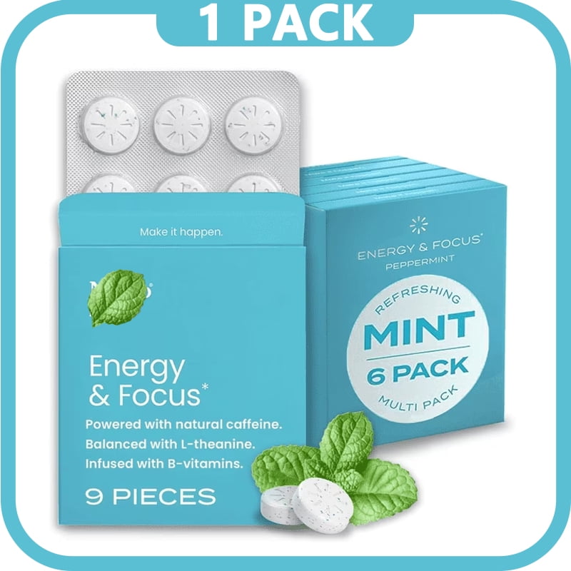 1 pack Neuro Mints Energy Caffeine Gum (54 Pieces) - Walmart.com