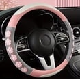 1 pack--New car steering wheel cover, universal leather film ...