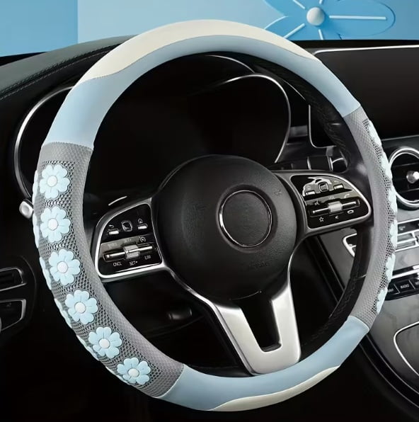 1 pack--New car steering wheel cover, universal leather film ...