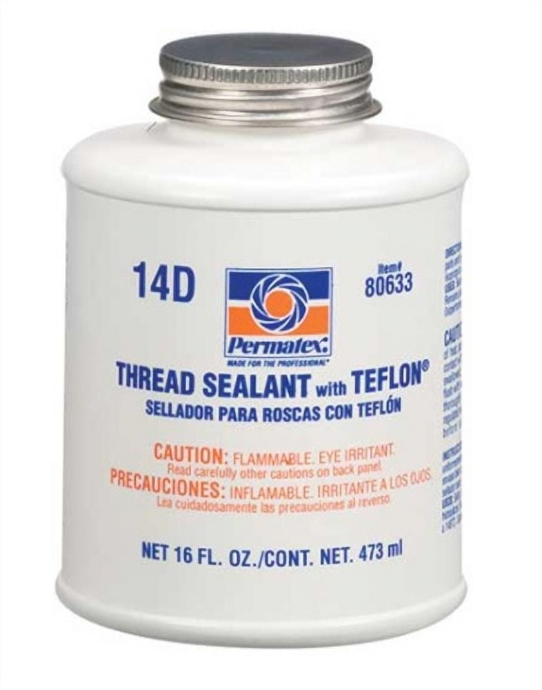 1 pack-Permatex 80633 Thread Sealant With PTFE - 16 Oz - Walmart.com