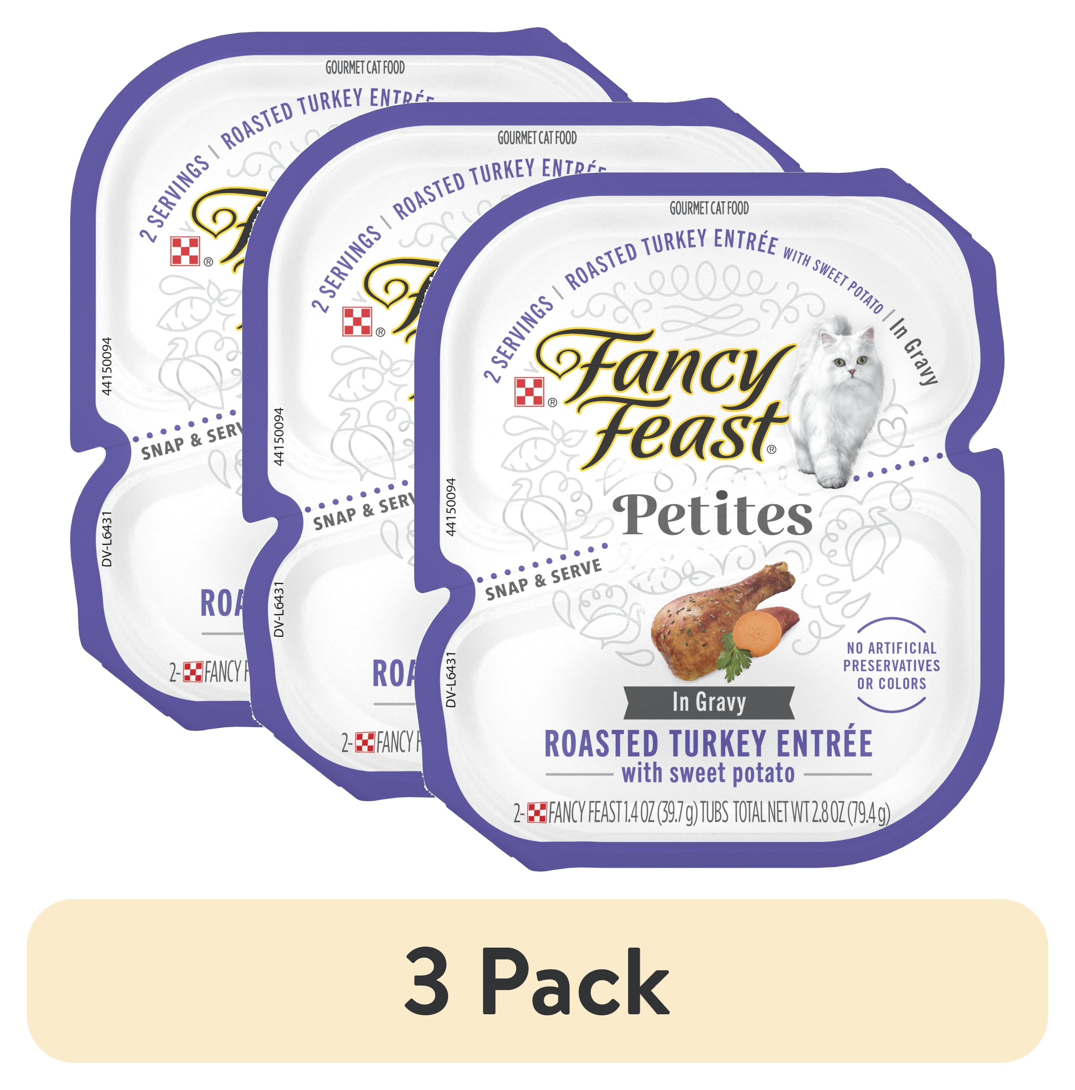 (1 pack) Purina Fancy Feast Petites Kitten Food, Wet Cat Food, Turkey ...