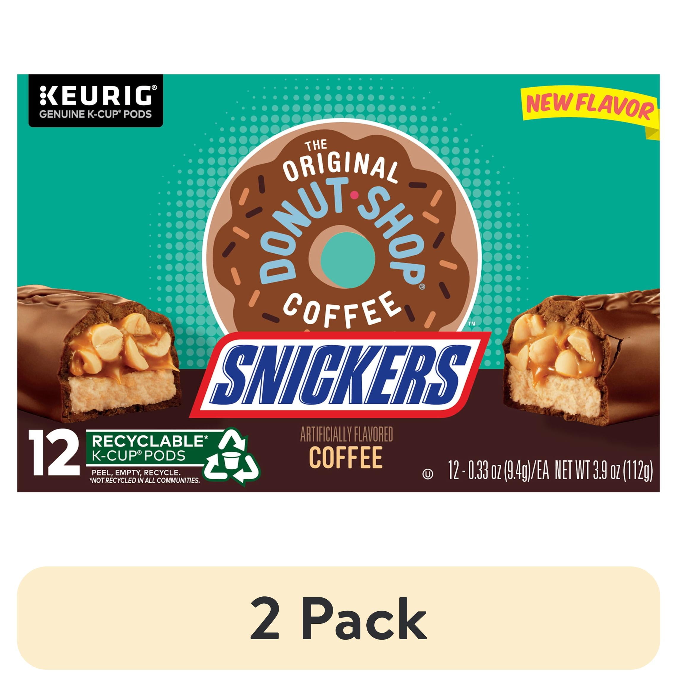 (1 pack) Donut Shop Snickers Single Serve Coffee K-Cup Pods - Walmart.com