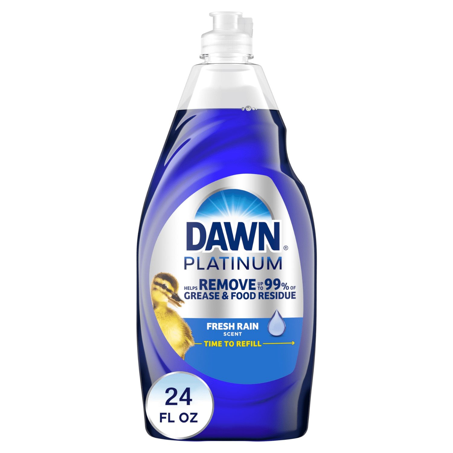 Dawn Platinum Dish Liquid Refreshing Rain 14.5 oz – 99% Grease Removal ...