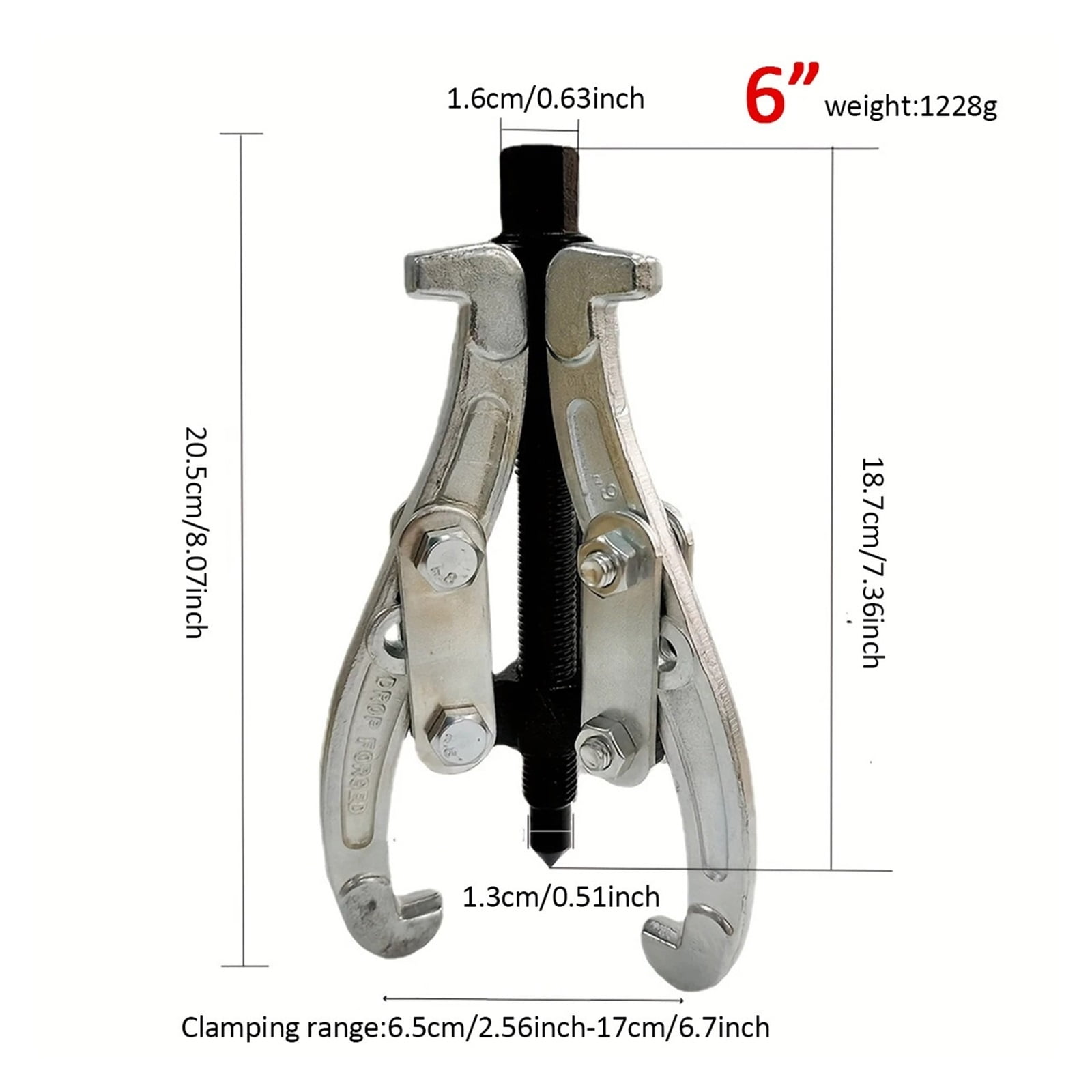 1-pack three-claw puller special tool for bearing disassembly ...