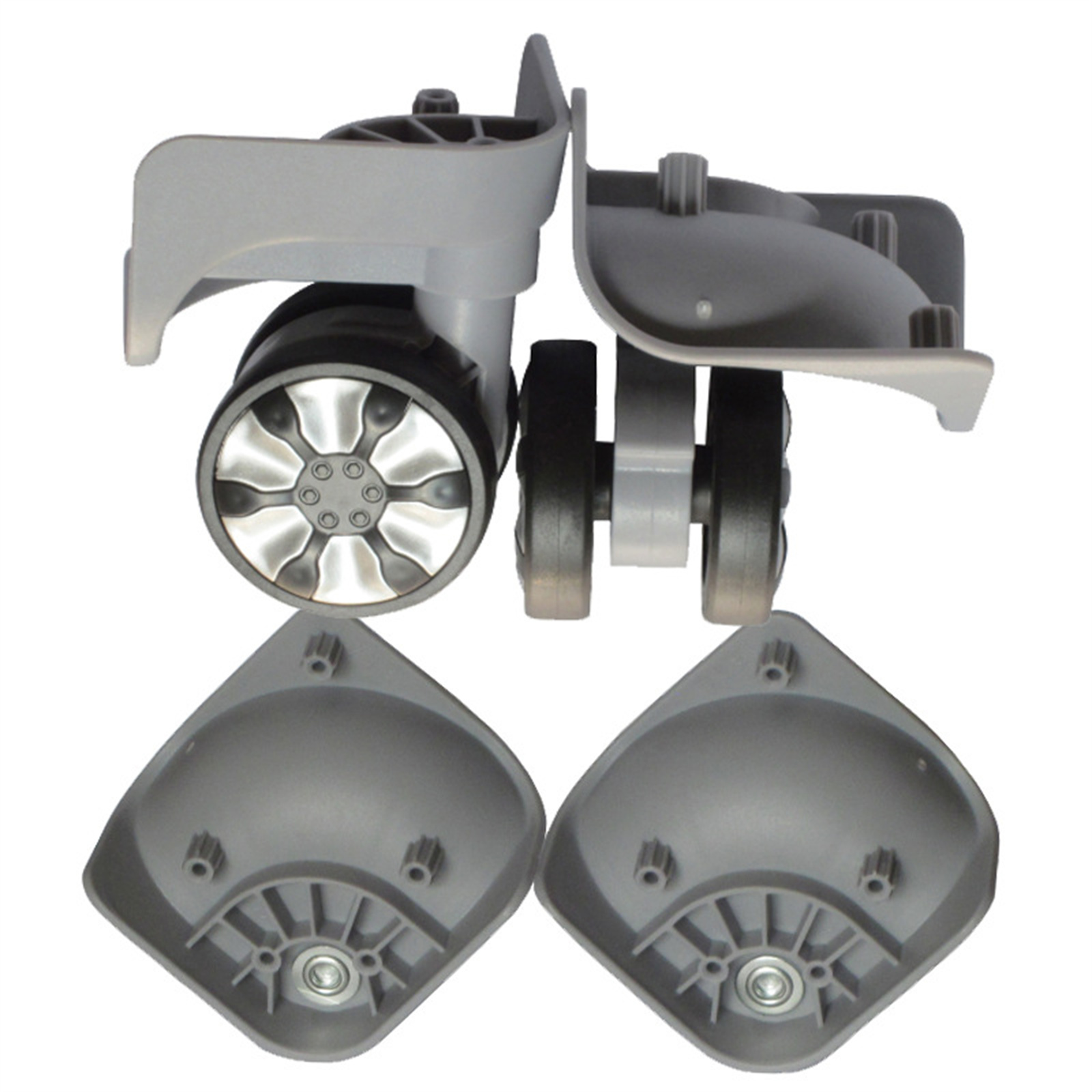1 pair A78 Suitcase Luggage Replacement Casters Repair Accessories Mute ...