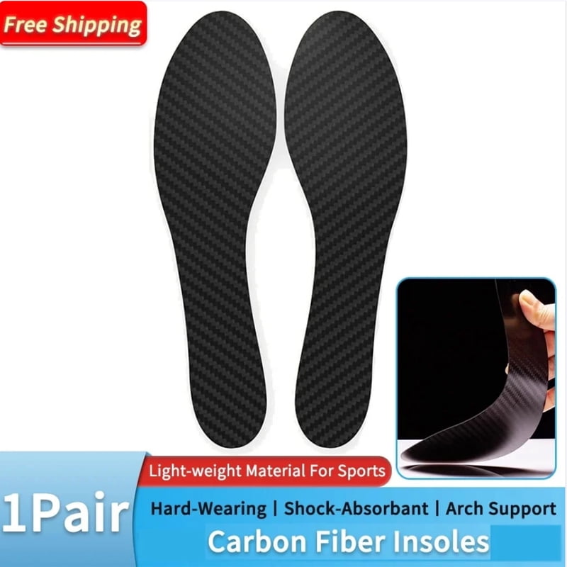 1 pair Carbon Fiber Insole for Men & Women Carbon Fiber Foot Plate ...