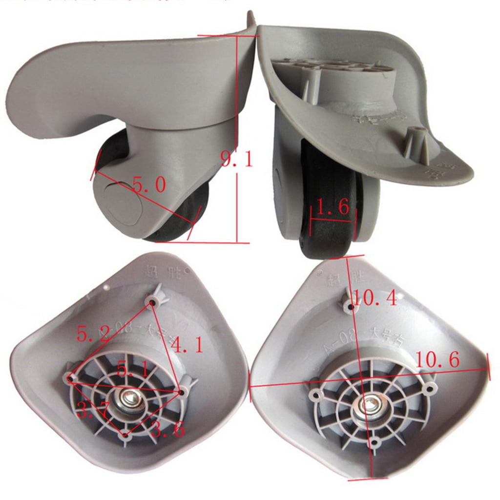 1 pair DIY Suitcase Luggage Replacement Casters Swivel Repair ...