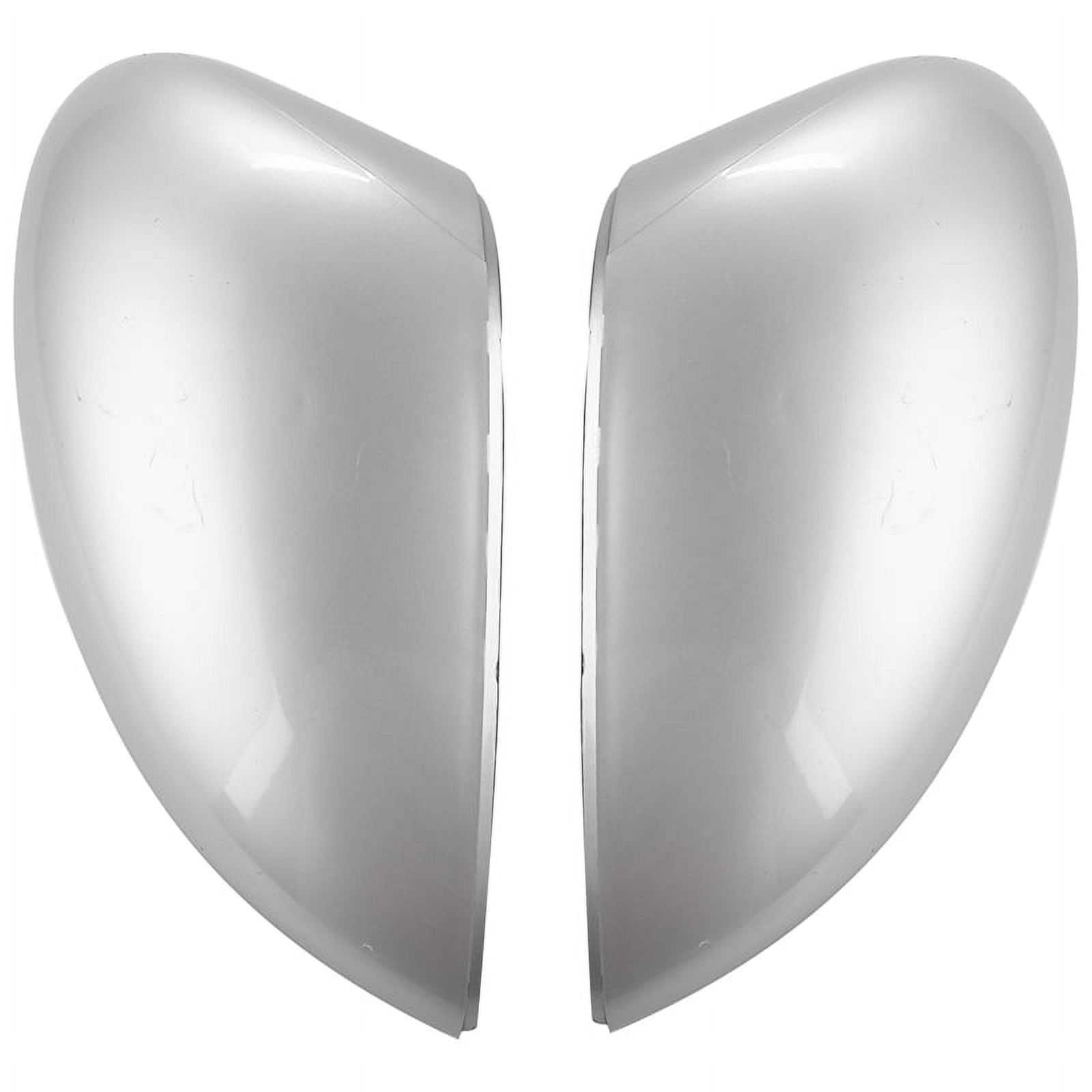 1 pair Left/Right Silver Rearview Side View Mirror Replacement Cover ...