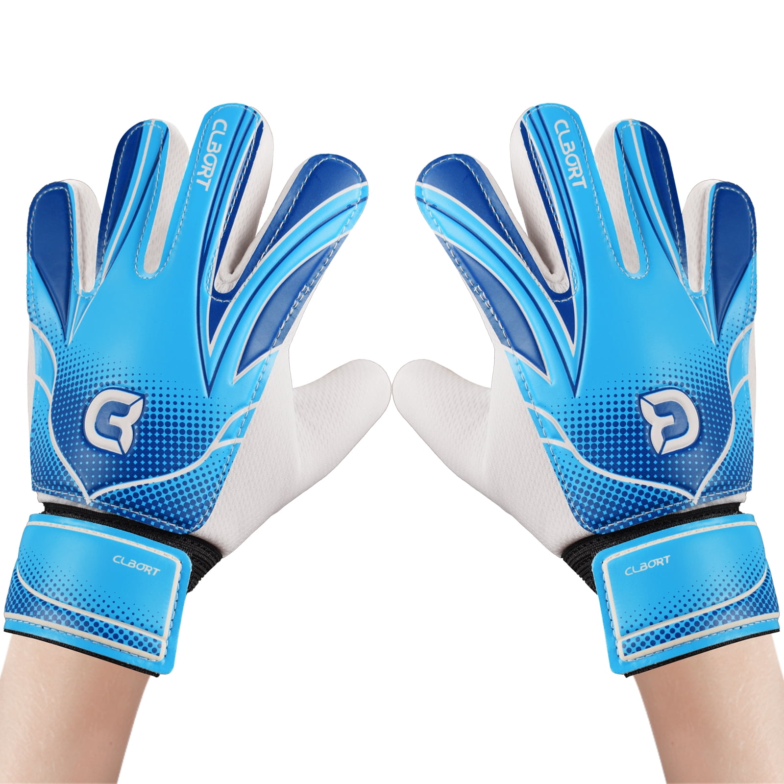 1 pair Non-Slip Soccer Goalie Gloves with Double Wrist Protection ...