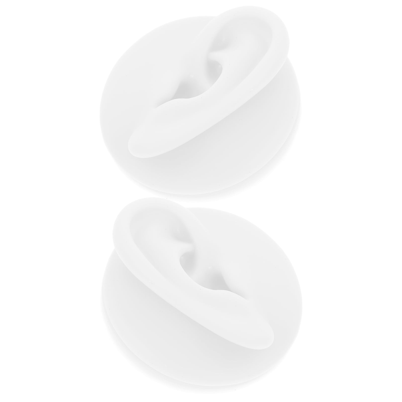 1 pair of Silicone Ear Model Piercing Practice Models Jewelry Display ...