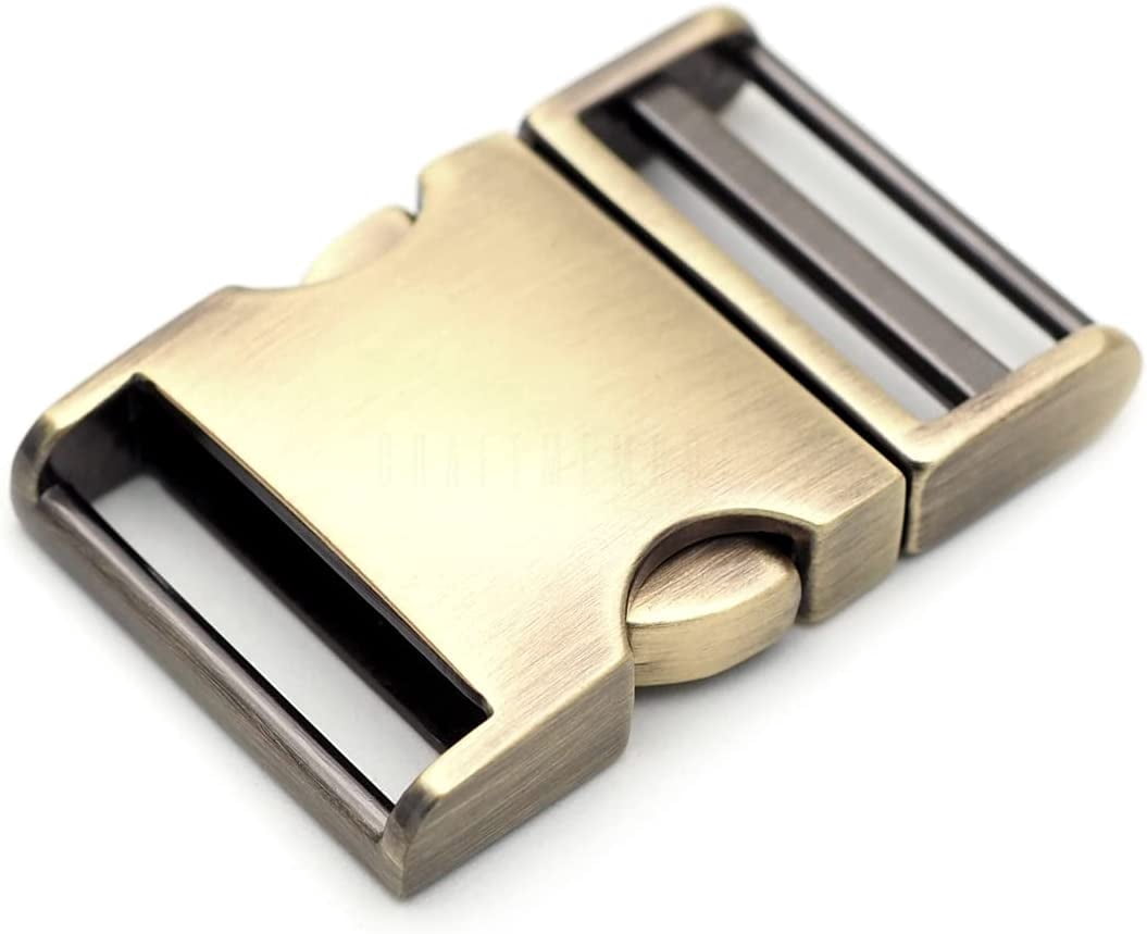 1 pc 1-1/2 inch Metal Curved Side Release Buckle Adjustable Lock for ...