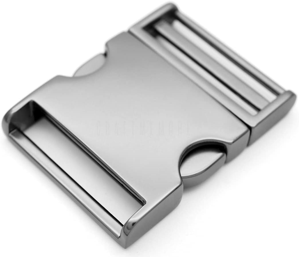 1 pc 1-1/2 inch Metal Curved Side Release Buckle Adjustable Lock for ...