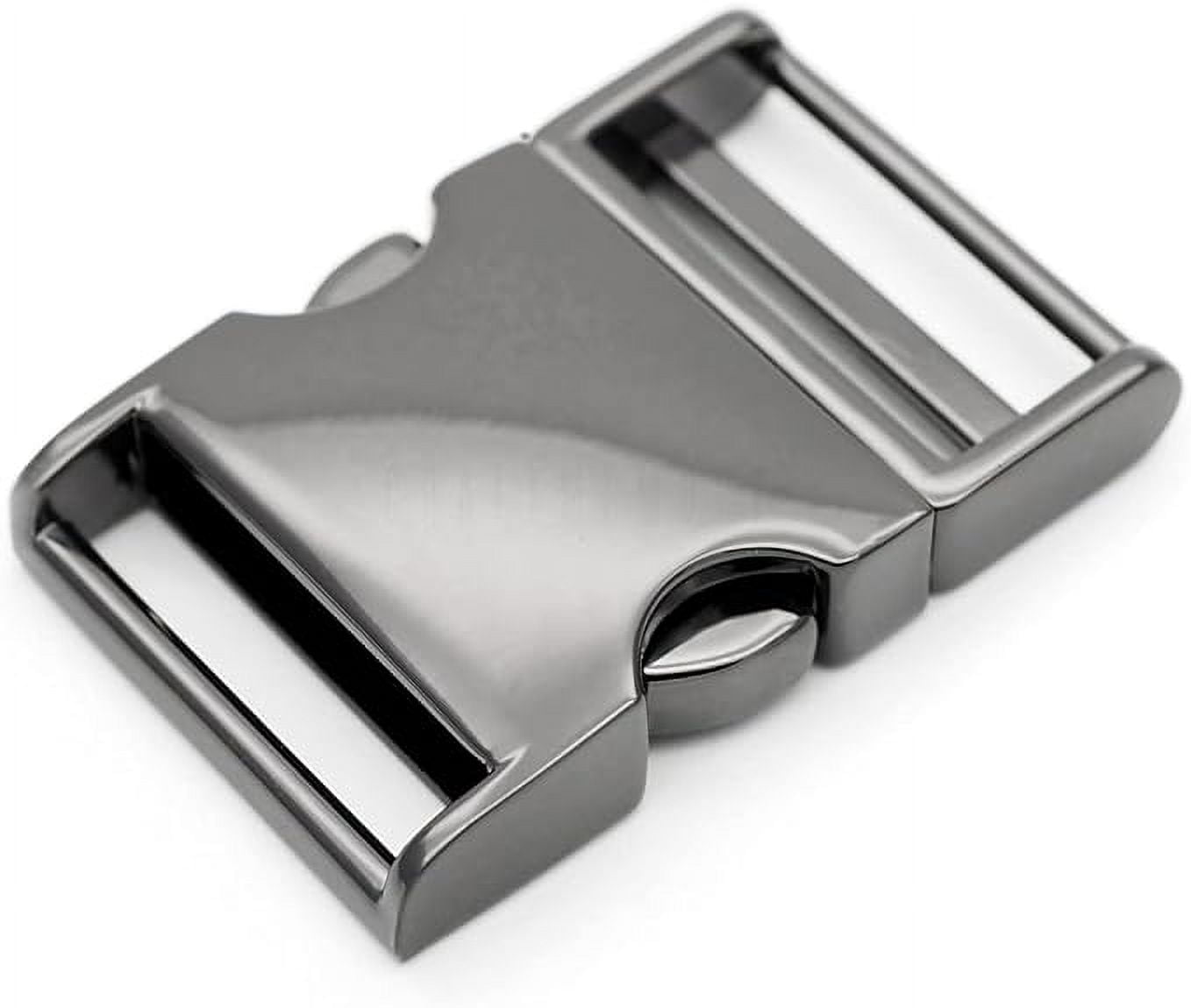 1 pc 1-1/4 inch Metal Curved Side Release Buckle Adjustable Lock for ...