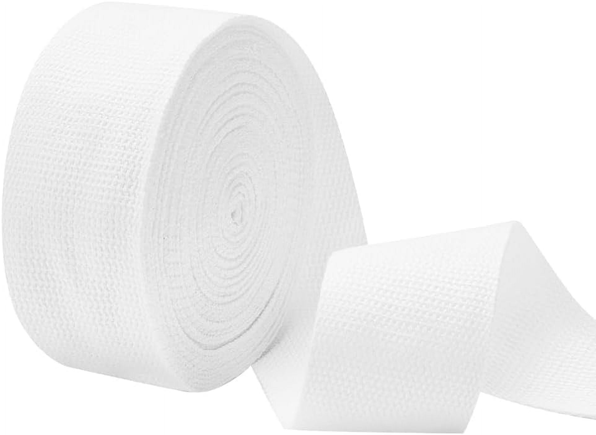 1 pc 10 Yards Cotton Twill Tape Ribbon 1.97 Inch Wide White Herringbone ...